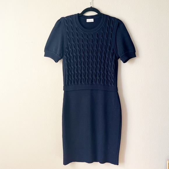 RED Valentino | Dresses | Red Valentino Virgin Wool Cable Knit Sweater ...